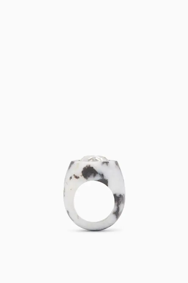 Ulla Johnson Crystal Pear Signet Ring