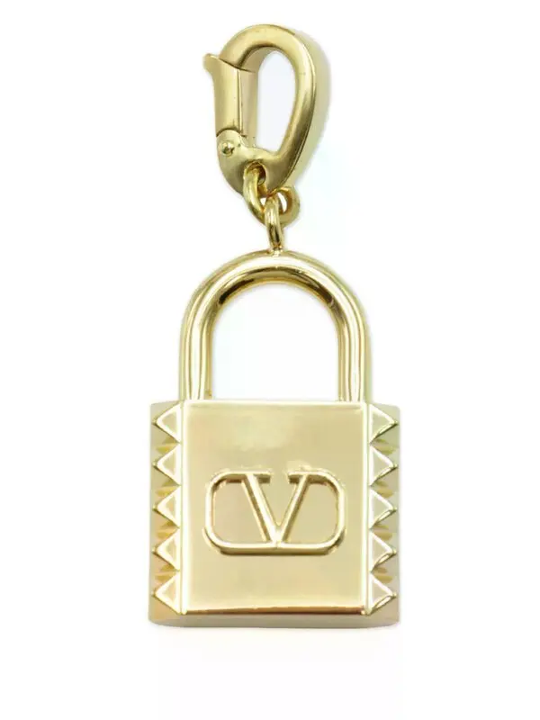 Valentino Garavani Vlogo Signature Padlock Pendant - Gold