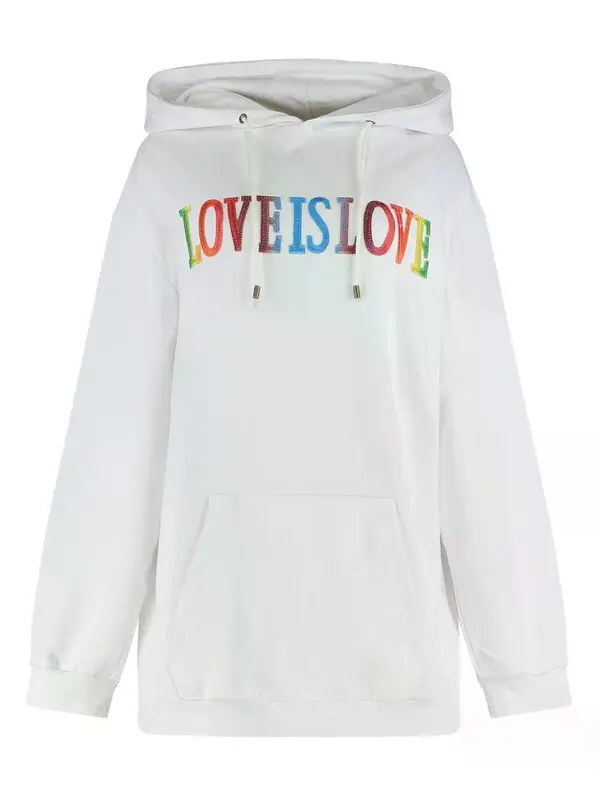 Alberta Ferretti Lettering-patch Hoodie