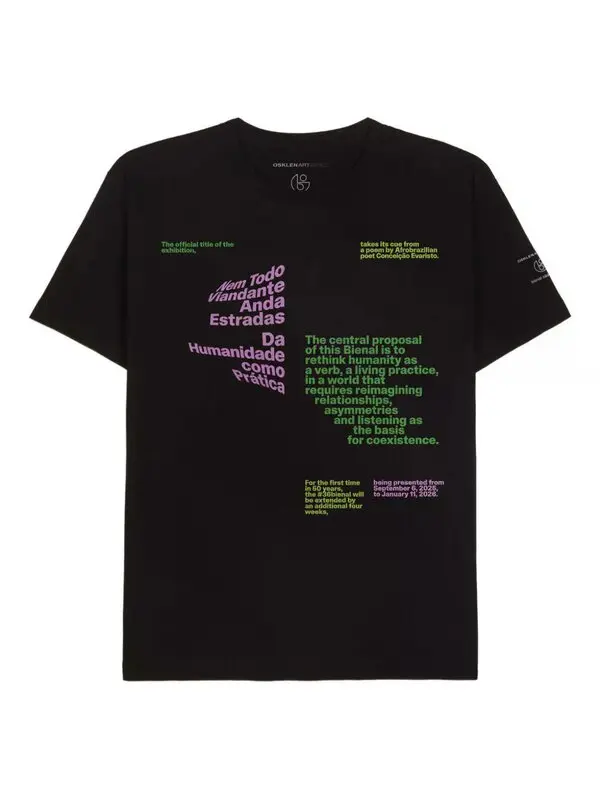 OSKLEN Bienal 2025 Graphic T-shirt - Black