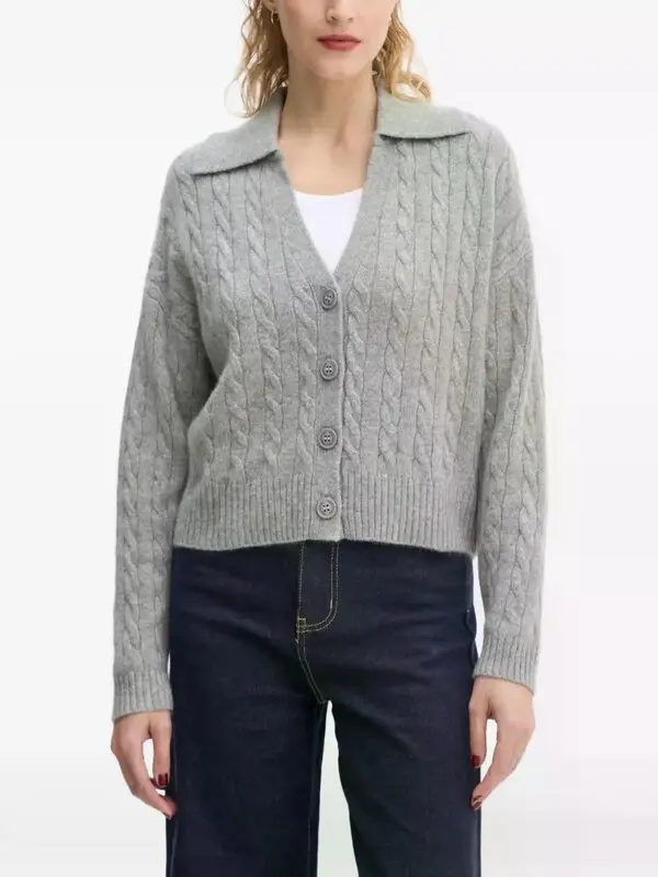 From Future Cable-knit Buttoned Cardigan