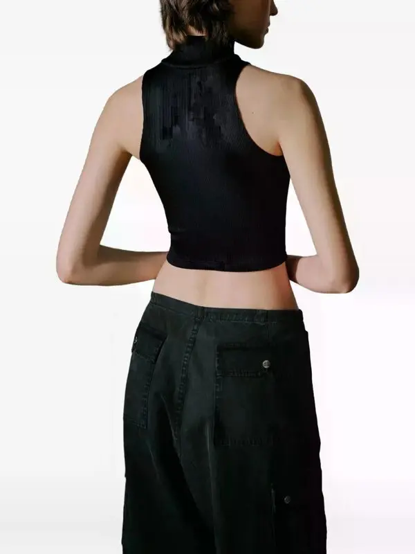 Rhude Ribbed Knit Turtleneck Top