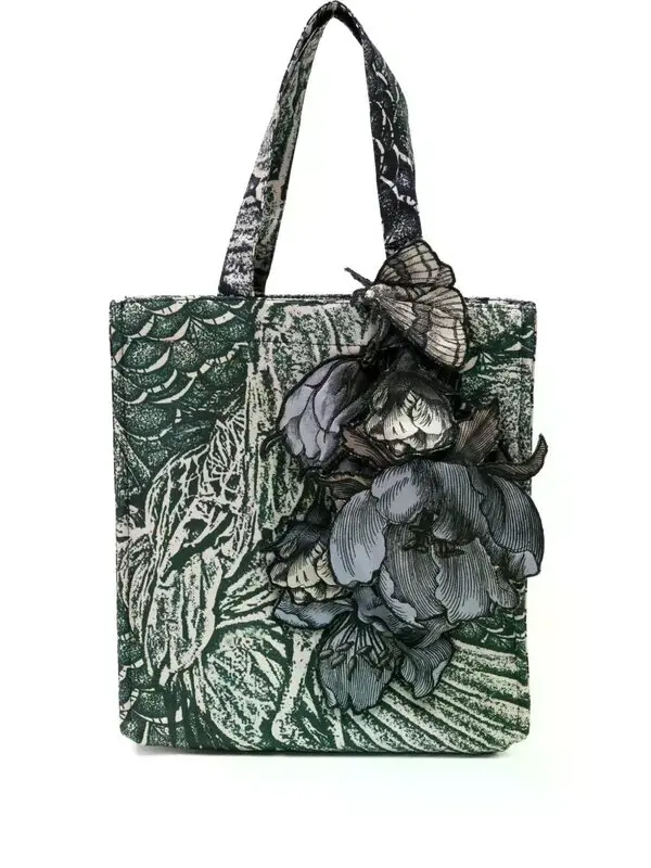 Biyan Floral Embroidered Tote Bag