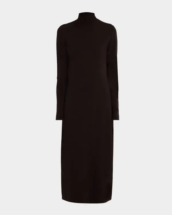 Max Mara Ocroma Turtleneck Knit Midi Dress