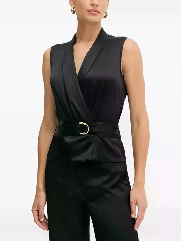 MARCIANO Belted Sleeveless Top
