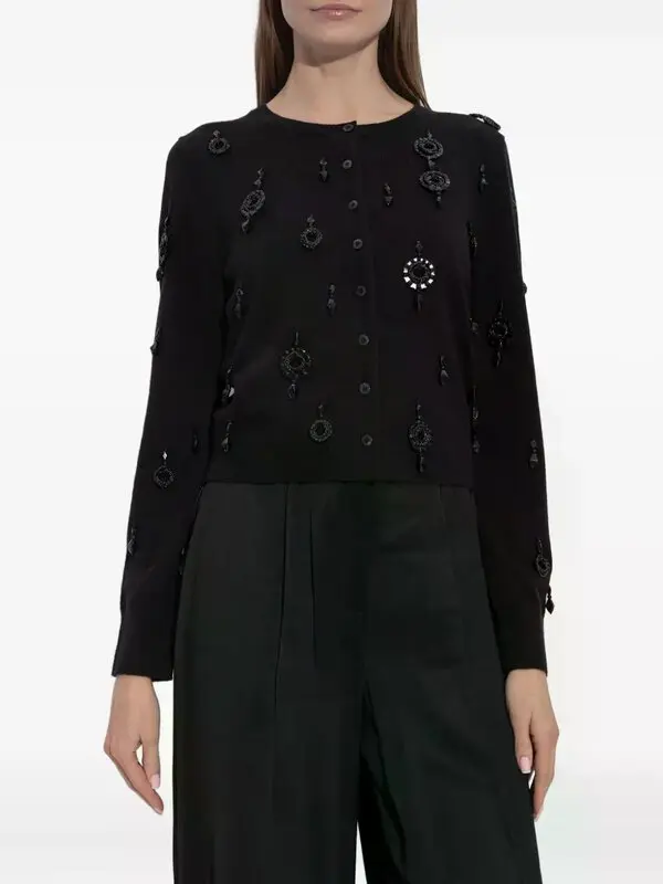Tory Burch Embellished Button-fastening Sweater