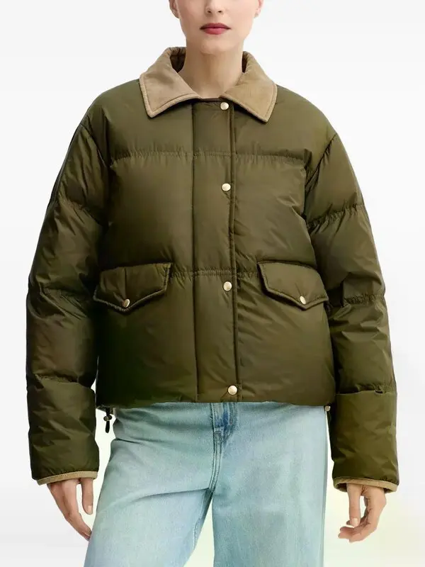 Marc O'polo Padded Jacket With Corduroy Collar