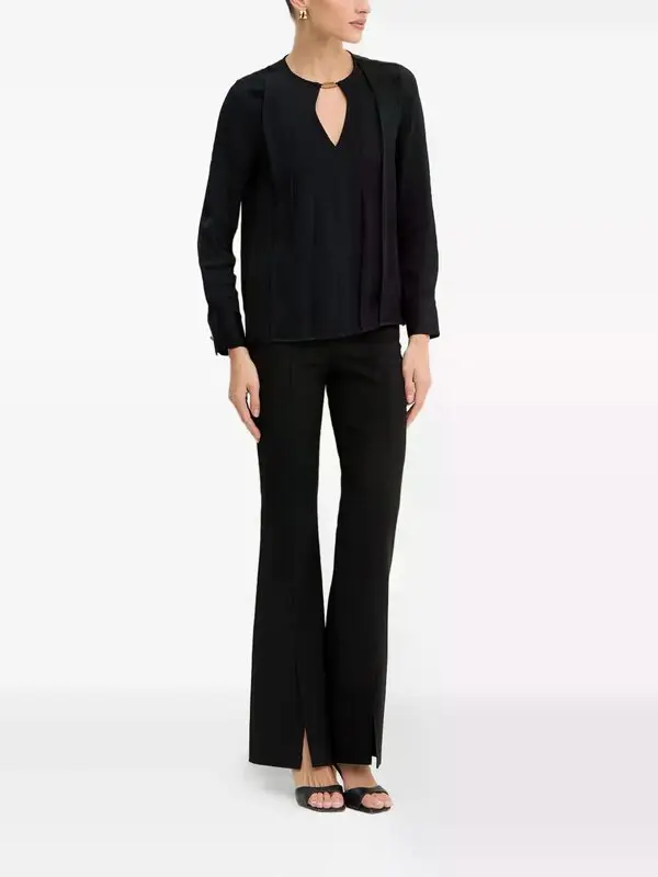 MARCIANO Keyhole Pleated Top