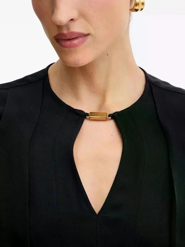 MARCIANO Keyhole Pleated Top