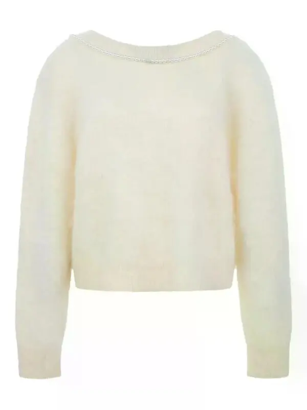 Bernadette Solene Pearl-embellished Sweater - Neutrals