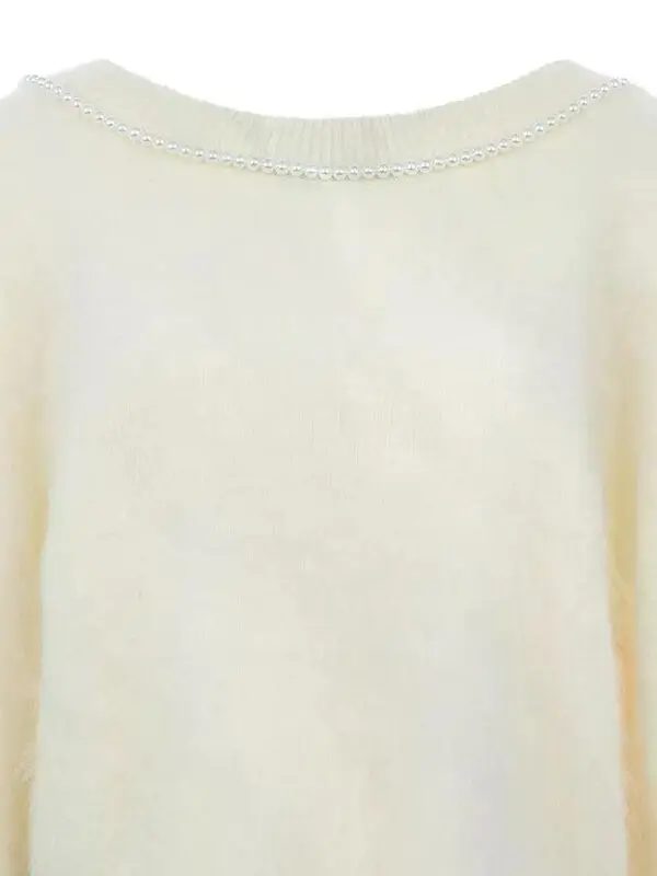 Bernadette Solene Pearl-embellished Sweater - Neutrals