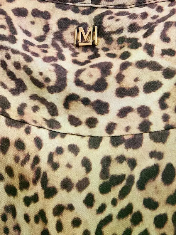MARCIANO Leopard-print Blouse With Bow