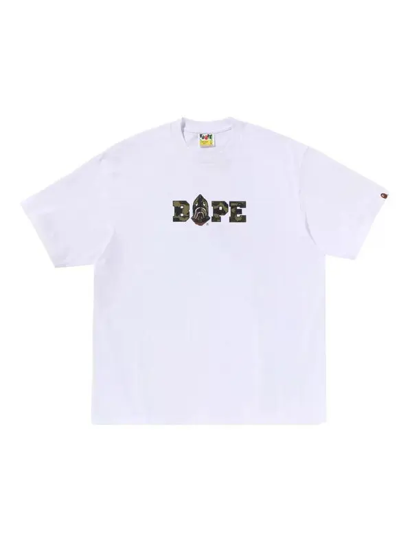 A BATHING APE Camouflage-print T-shirt - White