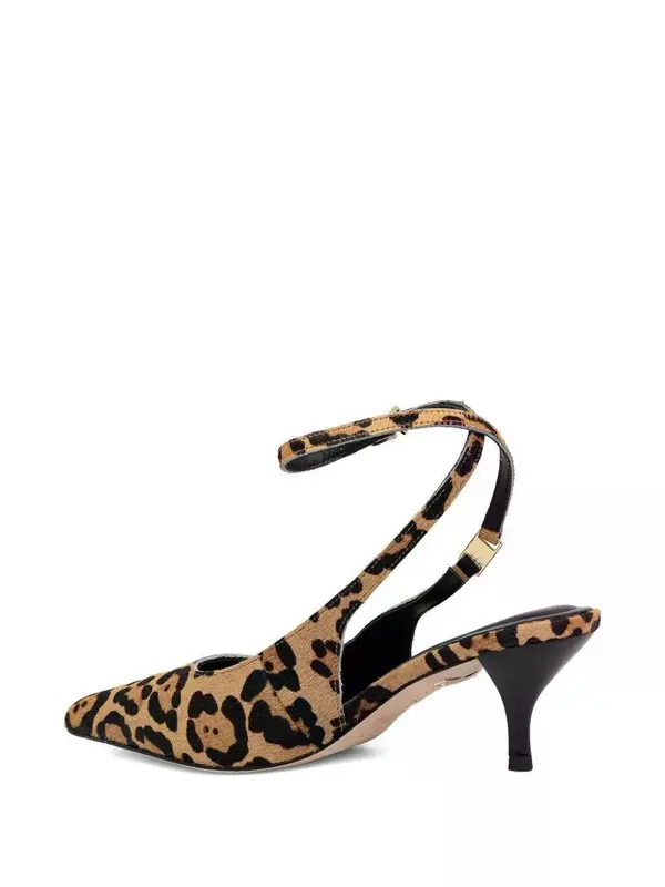 MARCIANO Ankle-strap Leopard Pumps