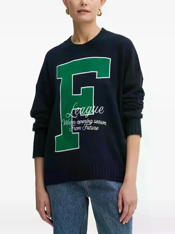 From Future Letter-graphic Cashmere Pullover