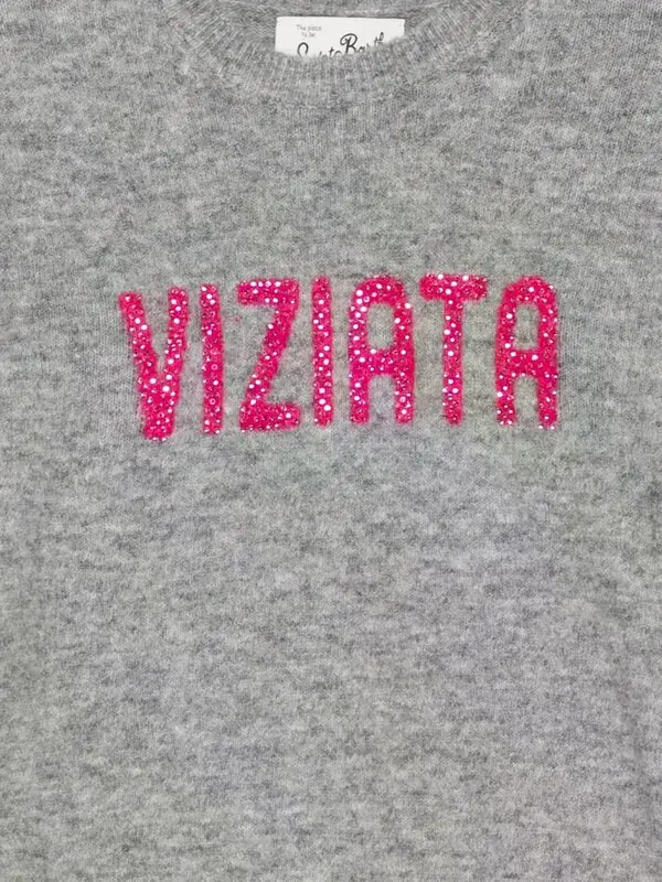 MC2 SAINT BARTH Embellished Crew Neck Sweater