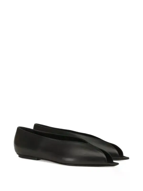 SERGIO ROSSI Open-toe Ballet Flats