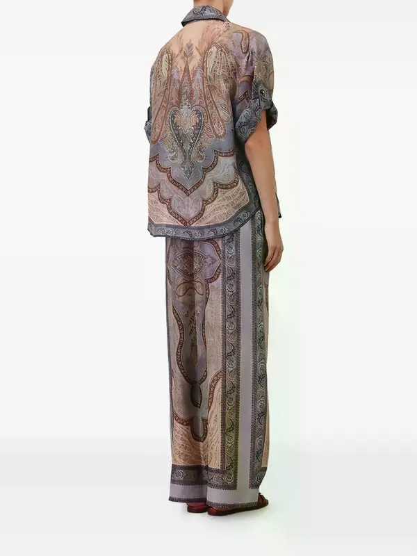 Zimmermann Wanderlust Drawstring-waist Trousers - Blue