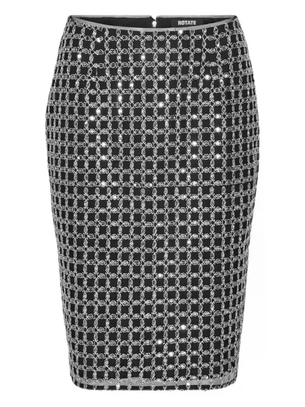 ROTATE BY BIRGER CHRISTENSEN Beaded-embellishment Midi Skirt