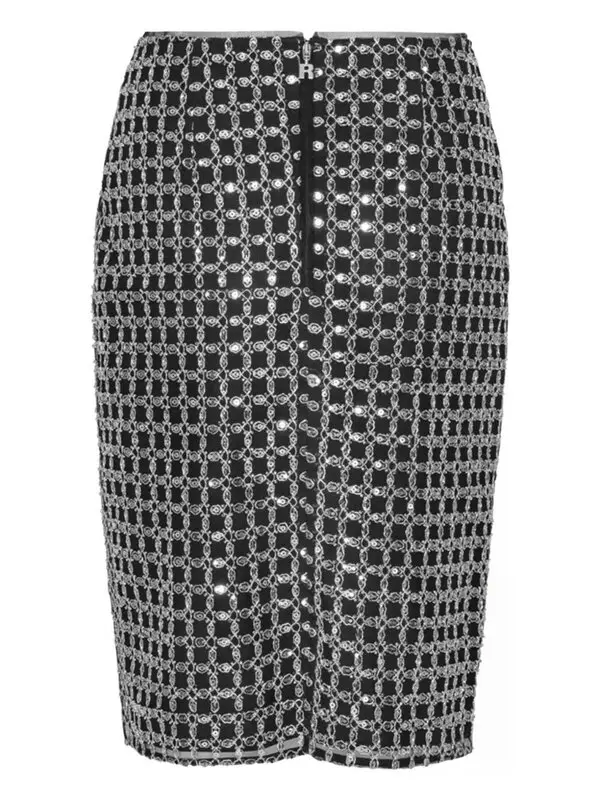 ROTATE BY BIRGER CHRISTENSEN Beaded-embellishment Midi Skirt