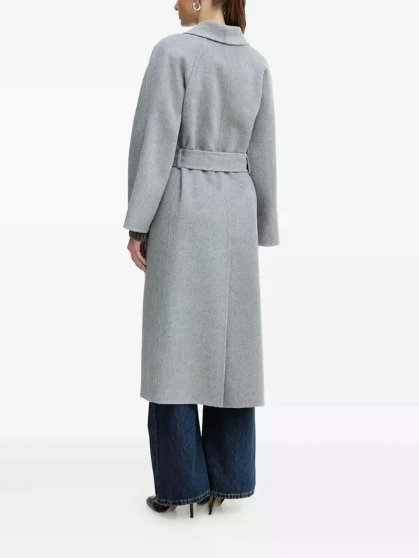 Luisa Spagnoli Belted Knee-length Coat - Grey