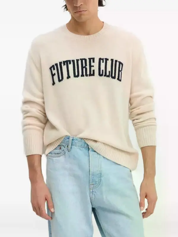 From Future Crew-neck Cashmere Graphic Sweater