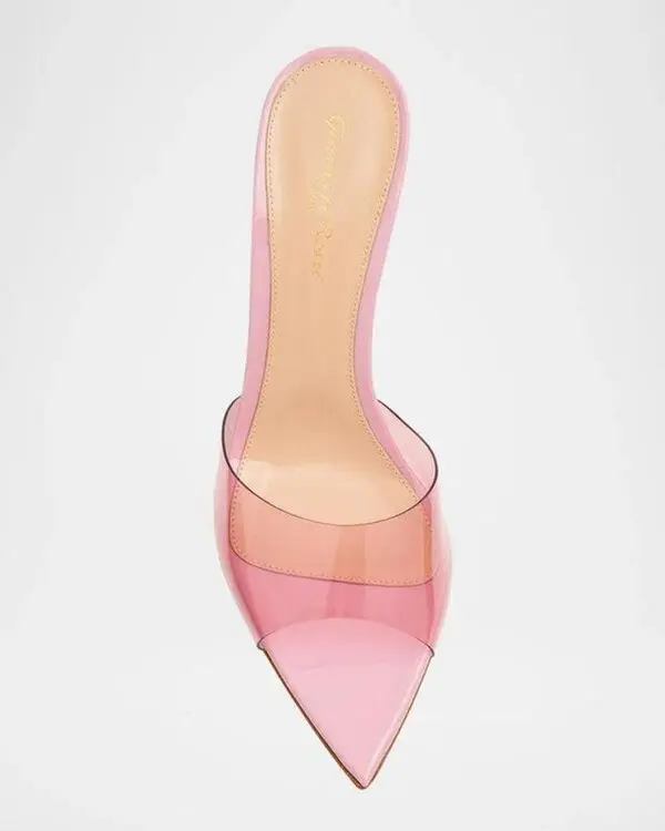GIANVITO ROSSI Elle Transparent Mule Sandals