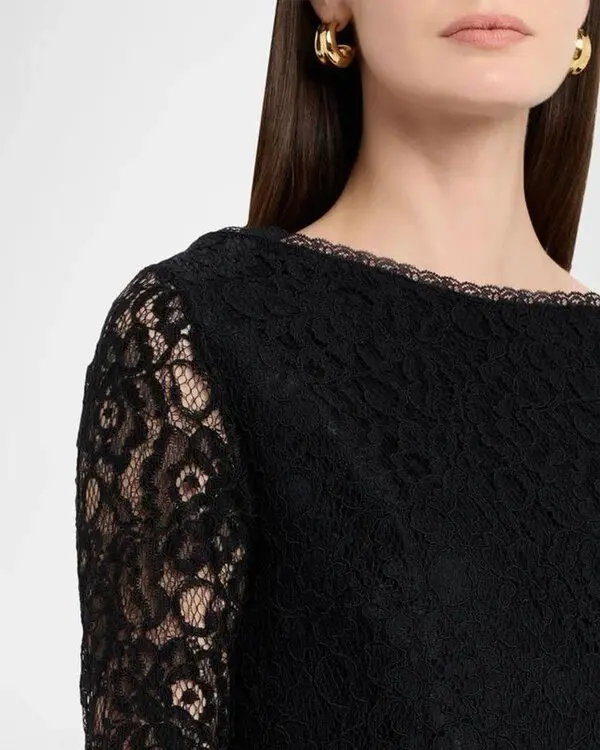 Chiara Boni La Petite Robe Surina Lace Mini Dress - Black
