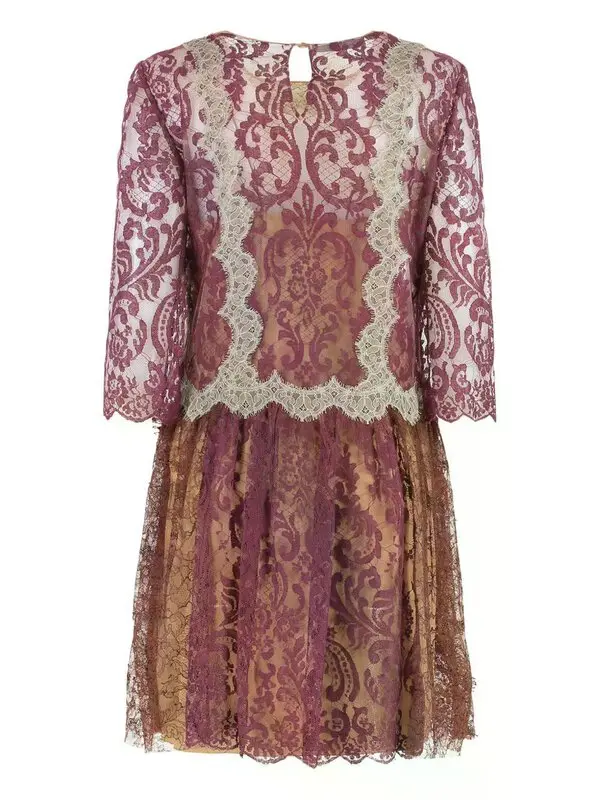 Alberta Ferretti Lace Mini Dress