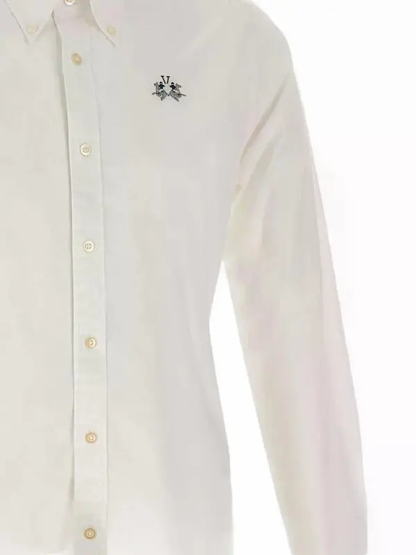 LA MARTINA Button-down Embroidered Shirt