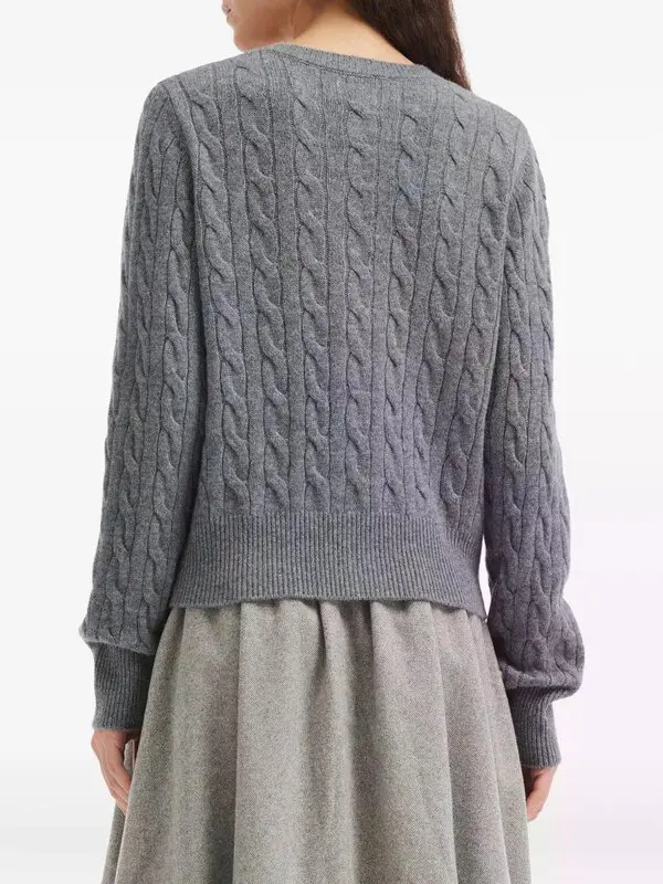 B+AB Cable-knit Buttoned Cardigan