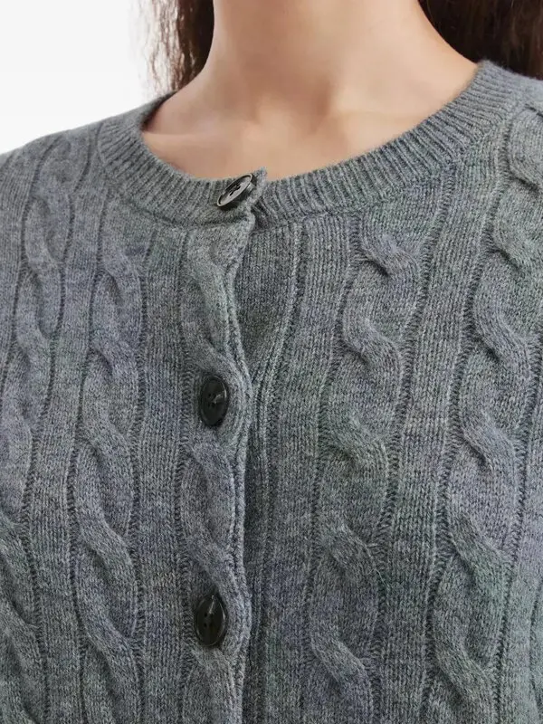 B+AB Cable-knit Buttoned Cardigan