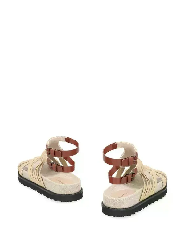 Alberta Ferretti Buckle-strap Flat Sandals