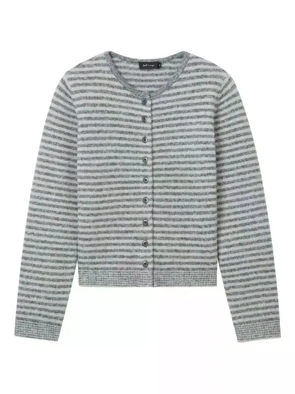TOUT A COUP Striped Button Cardigan