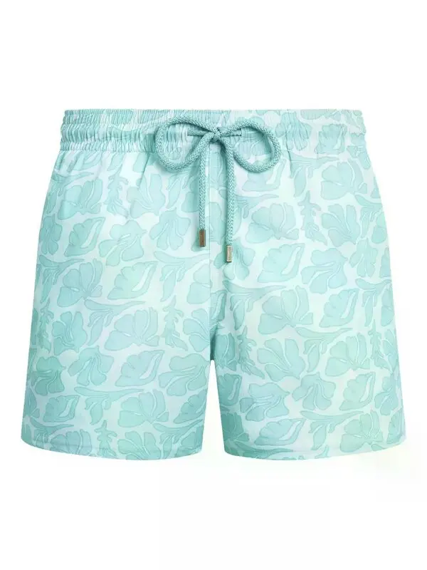 Vilebrequin Seashells-pattern Swim Shorts - Blue