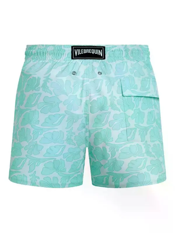 Vilebrequin Seashells-pattern Swim Shorts - Blue