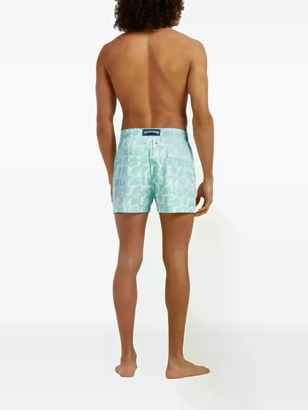 Vilebrequin Seashells-pattern Swim Shorts - Blue
