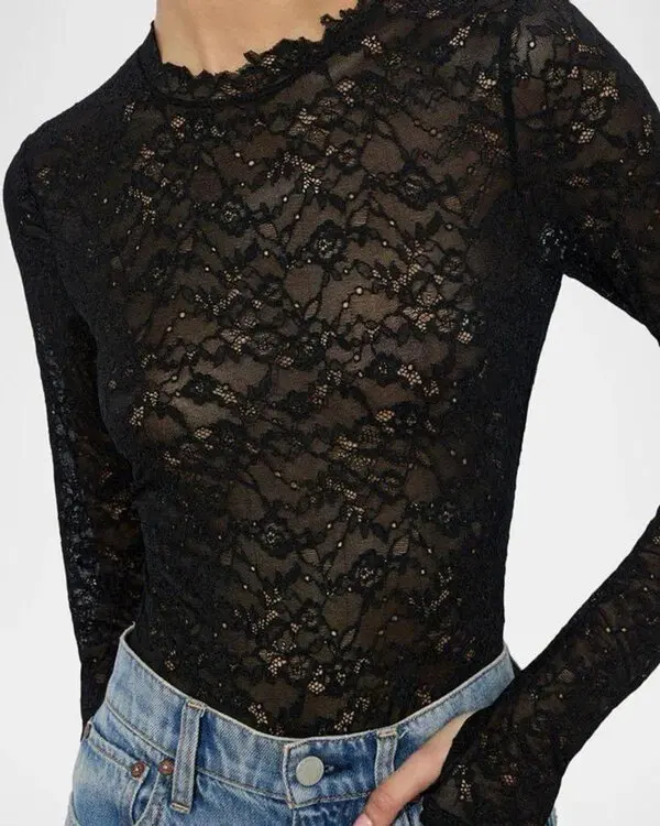 Alice + Olivia Taeyn Lace Bodysuit