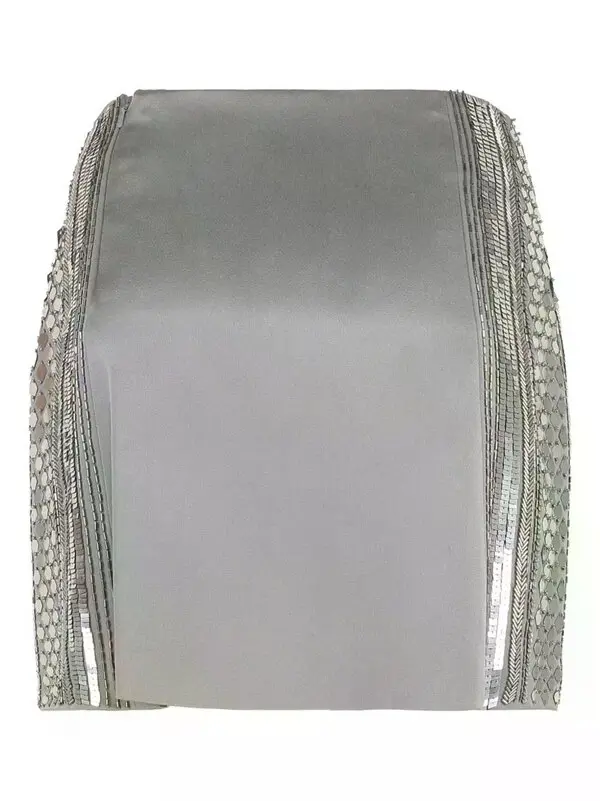 Alberta Ferretti Beaded-embellishment Mini Skirt