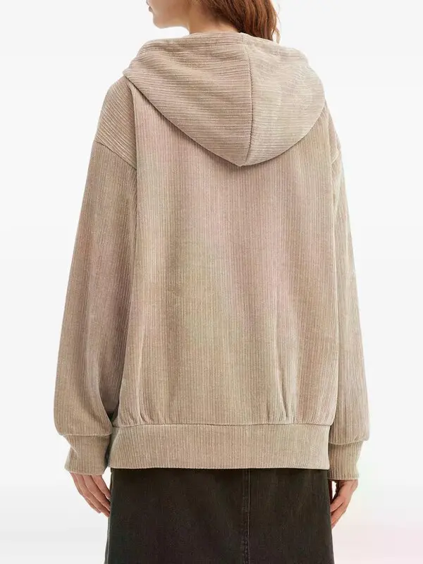 MINI CREAM Corduroy Zip-up Hoodie