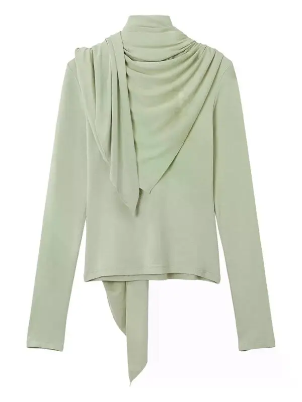 B+AB Scarf-neck Long-sleeve Top