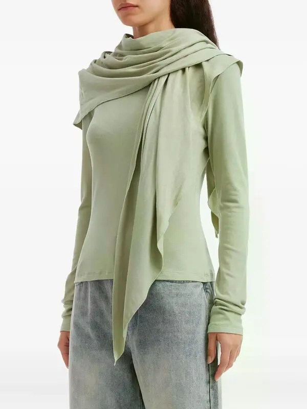 B+AB Scarf-neck Long-sleeve Top