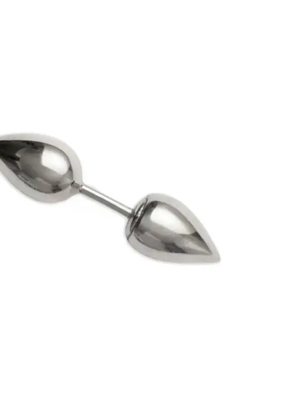 Burberry Spear-shaped Stud Earrings - Silver
