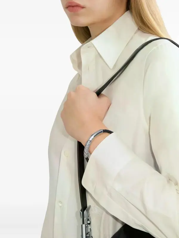 Burberry Leather Check Bracelet - Black