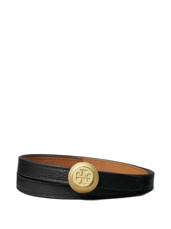 Tory Burch Romy Reversible Buckle Belt - Black