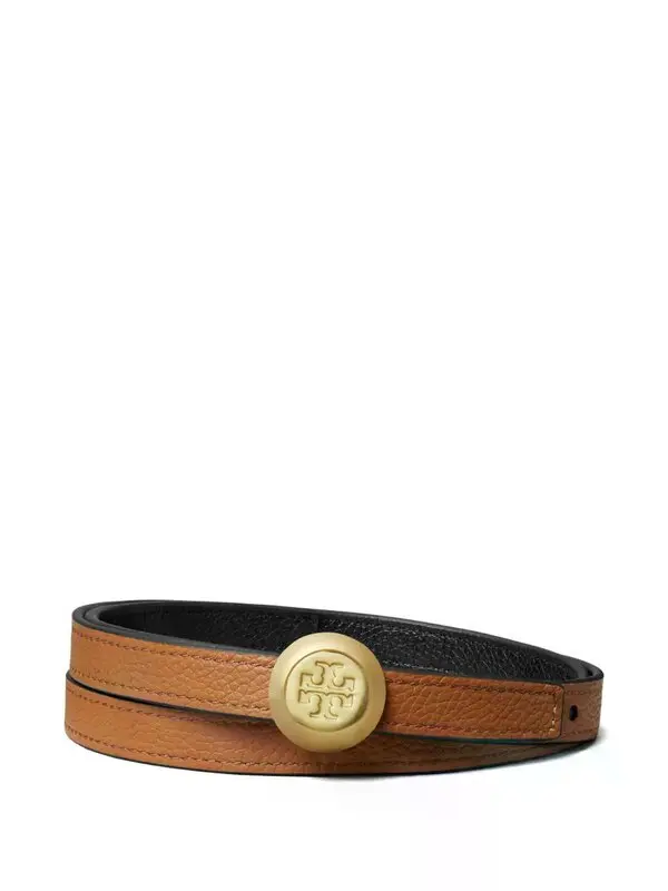 Tory Burch Romy Reversible Buckle Belt - Black