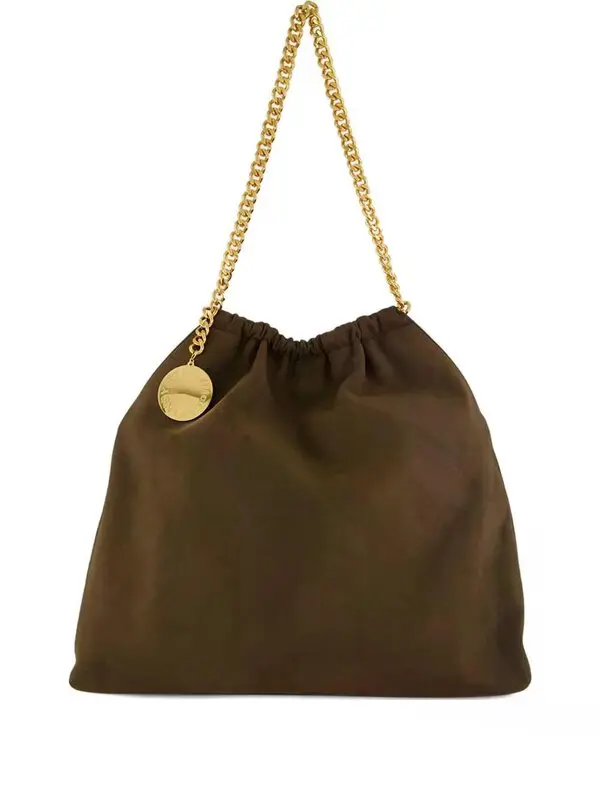 Stella McCartney Medium Falabella Chain Drawstring Shoulder Bag - Brown