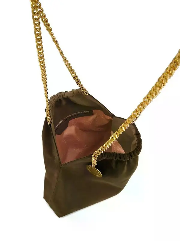 Stella McCartney Medium Falabella Chain Drawstring Shoulder Bag - Brown