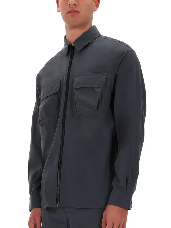 Versace Zippered Shirt - Grey