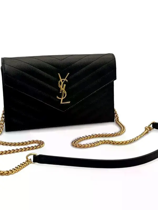 Saint Laurent Chevron Chain Shoulder Bag